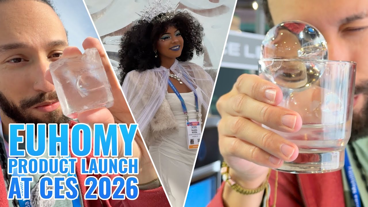 I Tried the Future of Ice | EUHOMY Ice Maker Product Launch Event at CES 2026