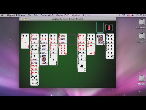 Apple Mac Longplay - Allgood Solitaire - Simple Simon