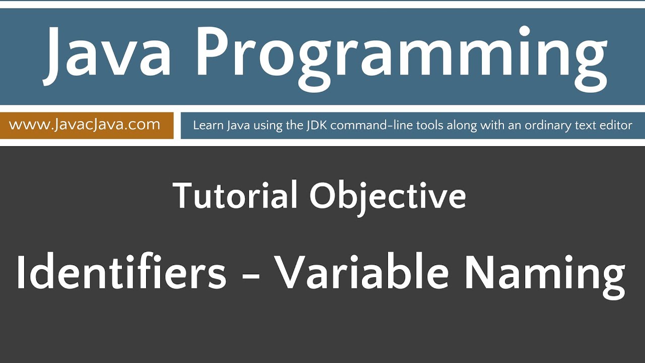 Learn Java Programming - Variable (Identifier) Naming Tutorial