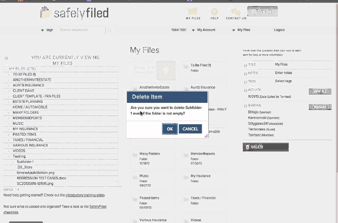 Upload Multiple Folders and Files into SafelyFiled