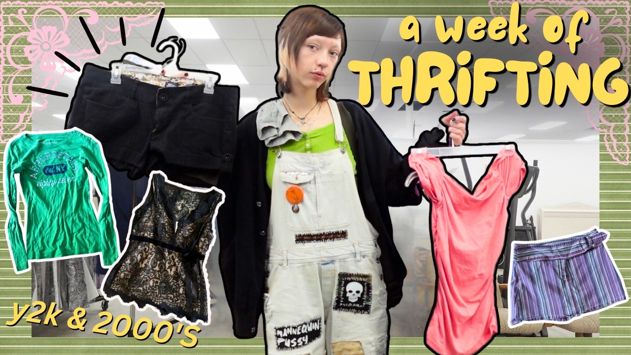 A WEEK OF THRIFTING 2000'S & Y2K| thrift finds, hauls, thrift tips