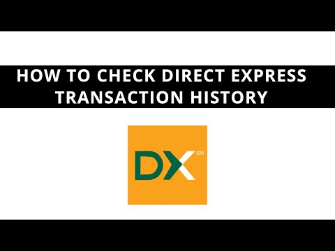 How to check Direct Express transaction history