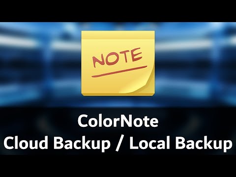 ColorNote Cloud/Local Backup | Cloud Backup Issue (Facebook)