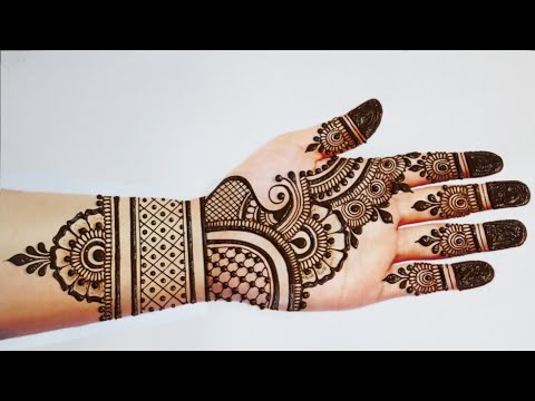 Eid special arabic mehndi design front hand simple and easy |beautiful mehndi designs|mehandi design