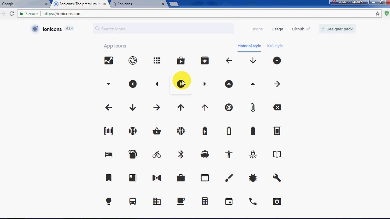 How to use Ionicons Into your Web Project - For Web & App - Icon Fonts