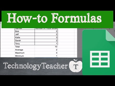 How to use formulas add numbers in Google Sheets