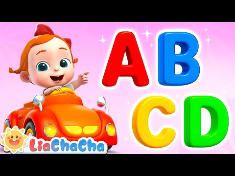 ABCs on the Car | ABC Song | ABCD Cartoon | Alphabet Song | Kids Songs & Nursery Rhymes | LiaChaCha