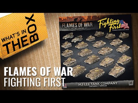 Unboxing: Fighting First M3 Lee Tank Company (US Starter Set) | Flames Of War