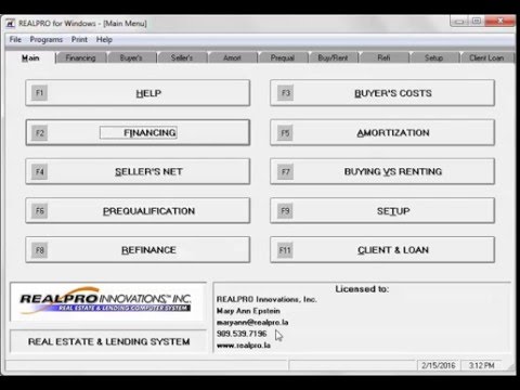 Using REALPRO for Windows on your Listing Presentation — REALPRO ...
