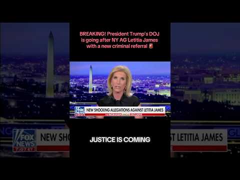 BREAKING! President Trump’s DOJ is going after NY AG Letitia James with a new criminal referral ????