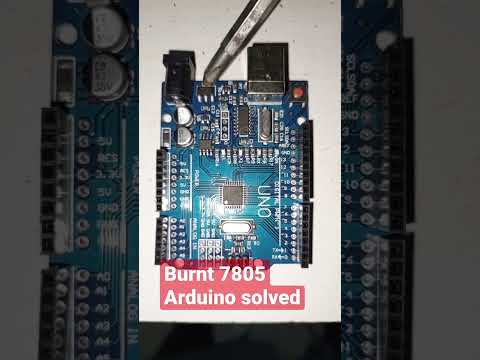 Cheap solution to replacing a burnt 5V regulator on an Arduino Board #arduino #arduinomega #7805