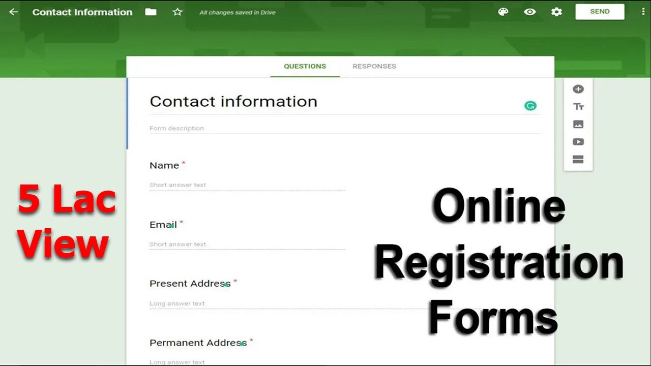 How to create online registration form using google docs Forms