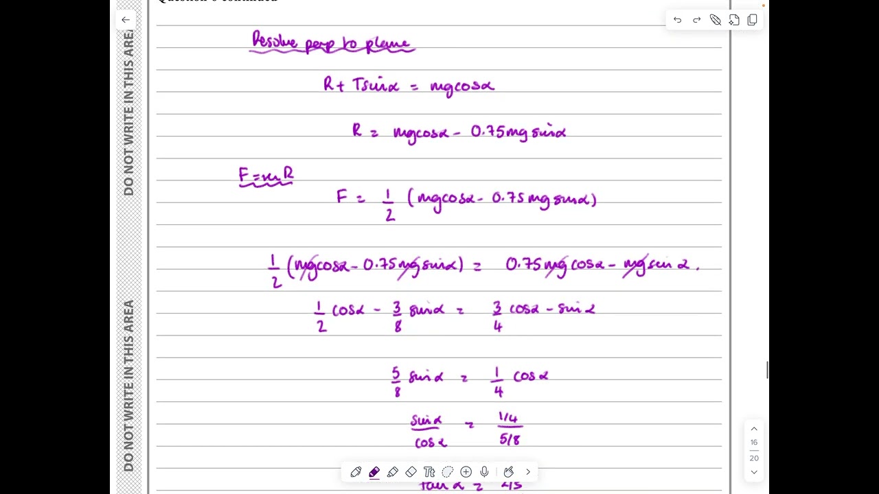 IAL, Edexcel, Jan 2025, M1, Q6, Statics, Force Diagrams, Resolving, Mechanics, Nick Peters, WME01/01