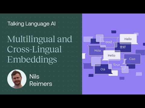 Multilingual and cross lingual embeddings - Nils Reimers
