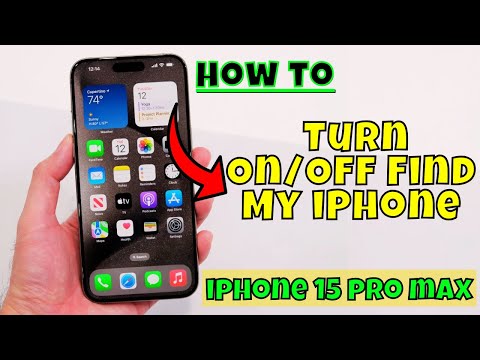 iPhone 15 Pro Max How to Turn On/Off Find My iPhone