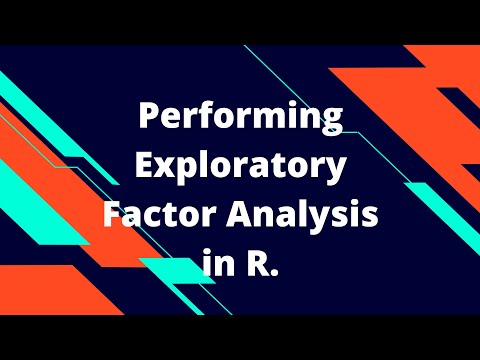 Exploratory Factor Analysis in R. How to do exploratory factor analyis in R?