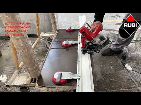 VIDEO KIT TC-125 RUBI DISCO ECD DEMOSTRACION CORTE INGLETE MARMOLERIA