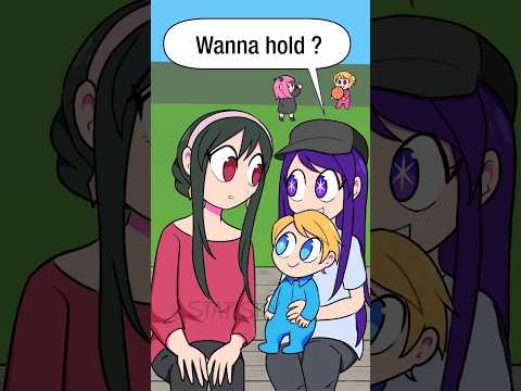 Yor holds Aqua (Oshi no Ko/ Spy x Family)