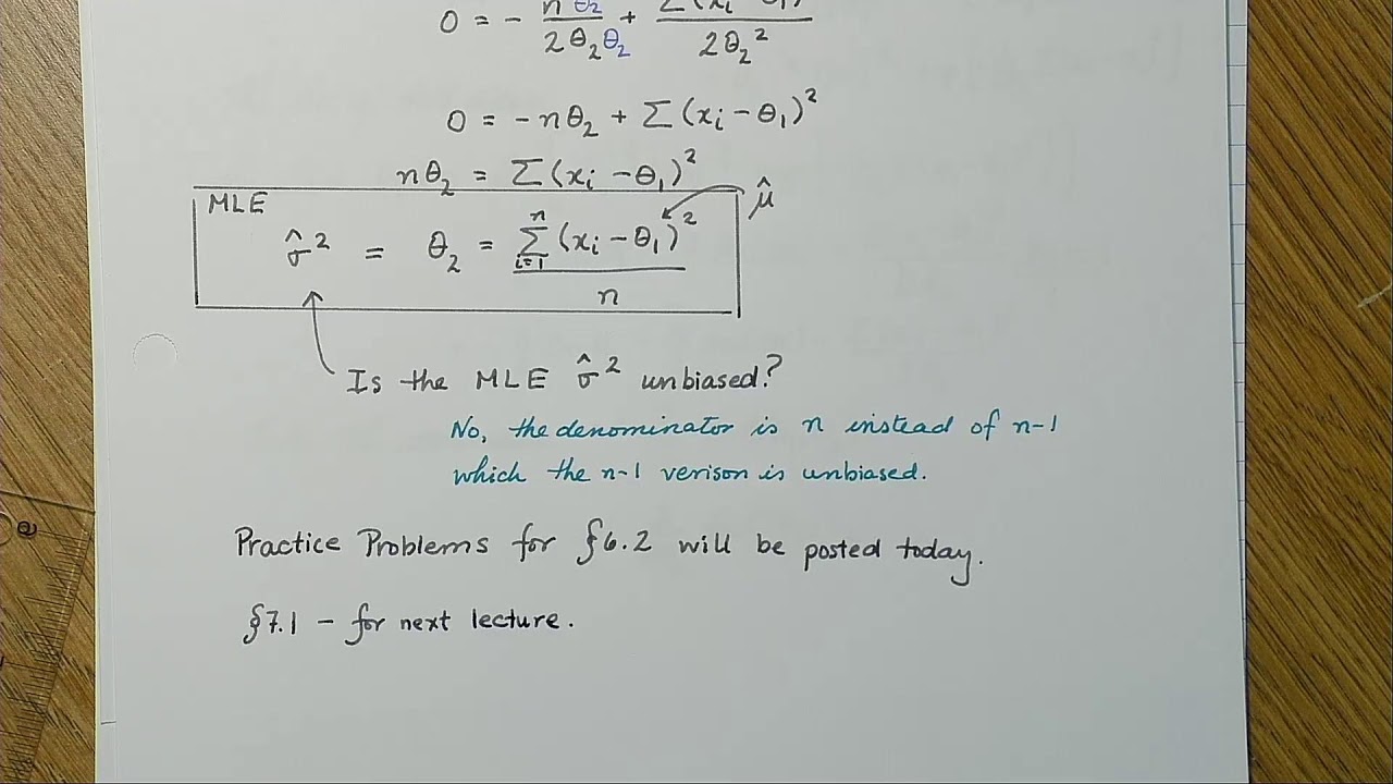 MAE 209 - Lecture 24 - Maximum Likelihood Estimators - Winter 2022