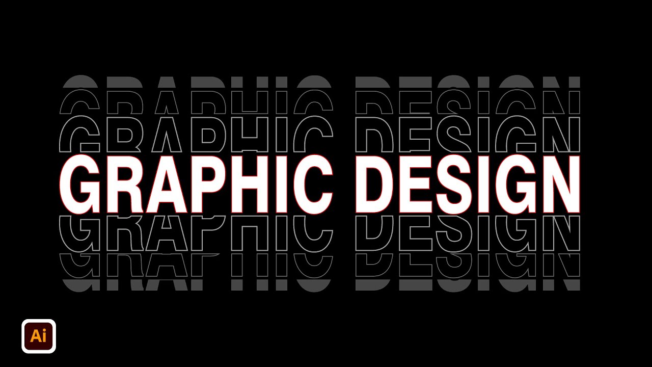 Echo Style Text Effects Design In Adobe Illustrator  Tutorial |Design pro Effects |