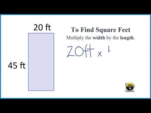 How Many Square Feet Are in a 20x45 Area?