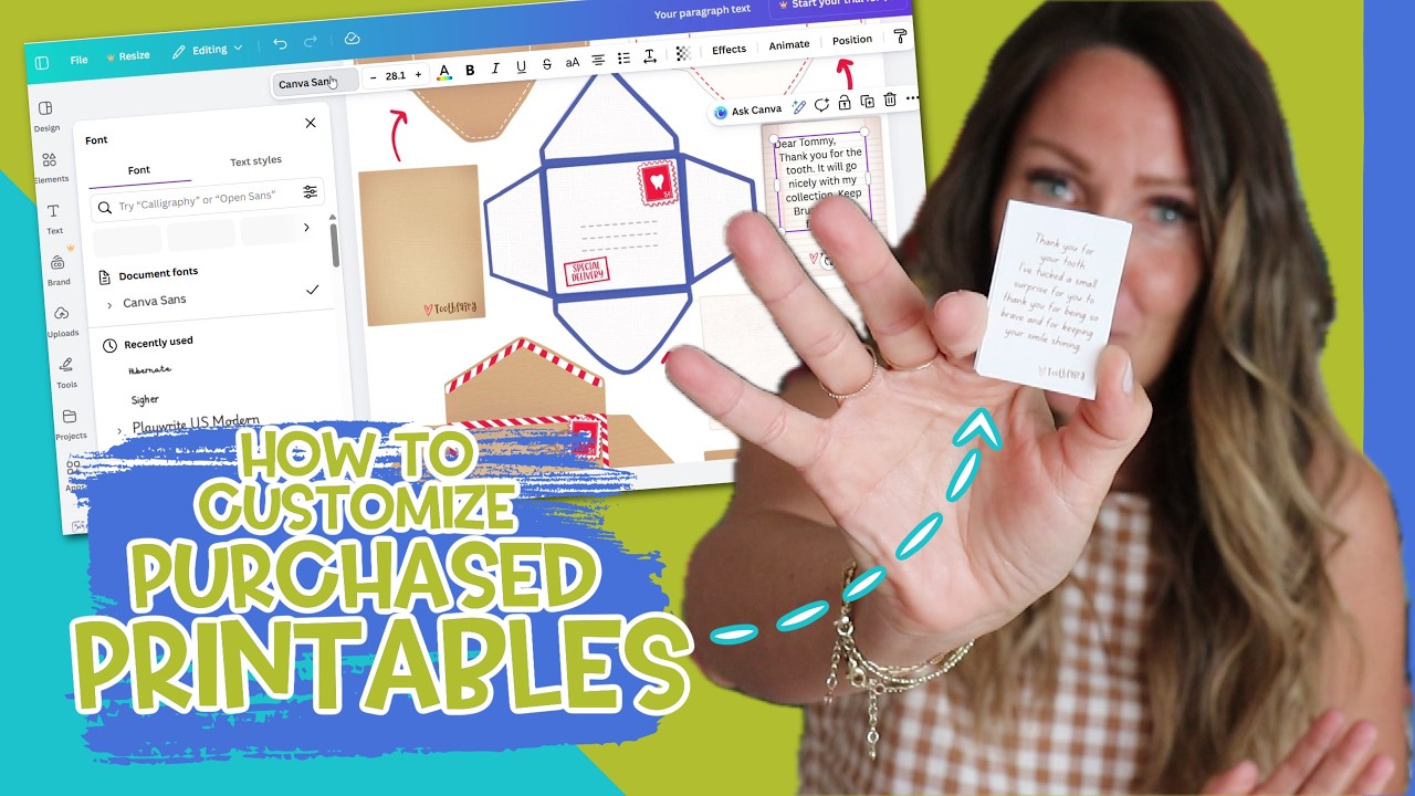 How to Customize Printables in Canva | Easy Beginner Tutorial
