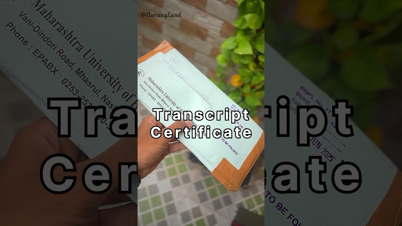 My Transcript Certificate Is Here | Full Video Step By Step Below Here #transcript #abroadeducation