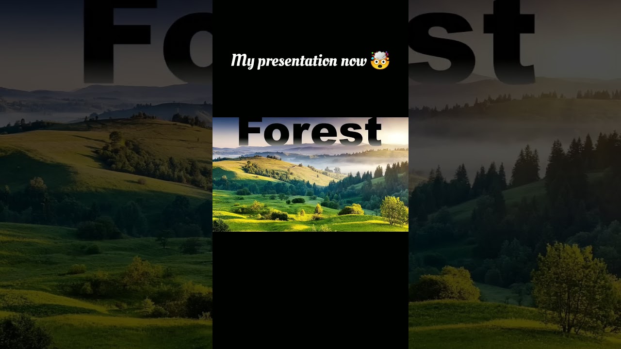forest presentation  #powerpoint #skills #design  #powerpointpresentation