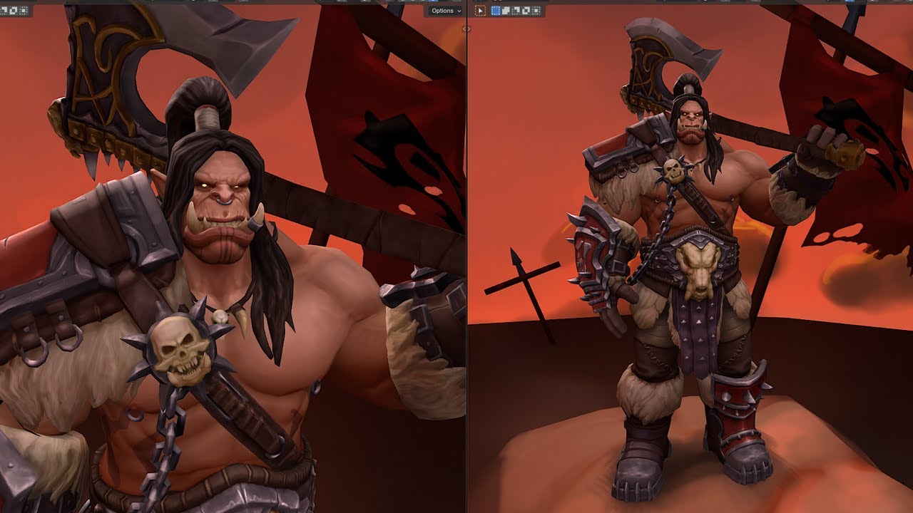 Grommash HellScream - 3D Handpainted Game character
