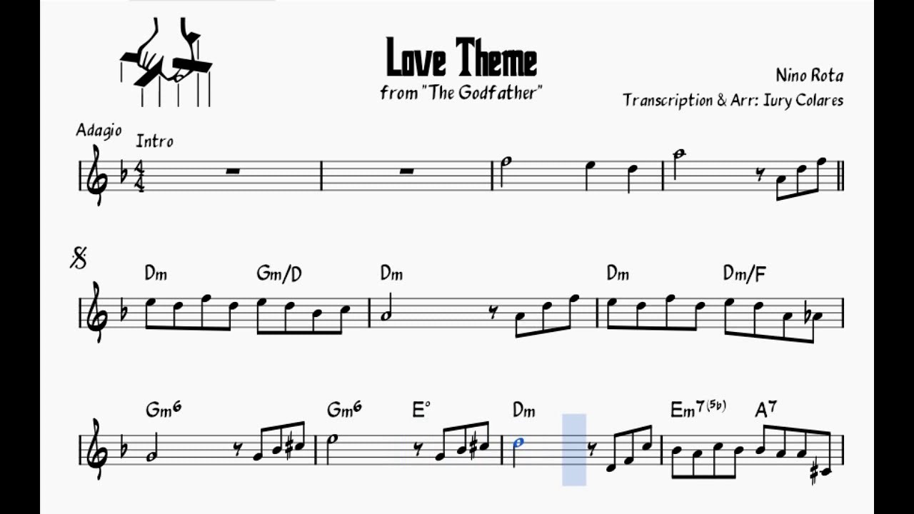 Love Theme (from The Godfather) - Dm - Sheet Music