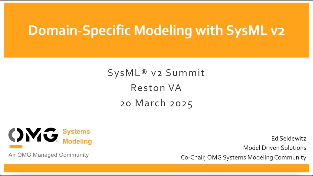 Domain-Specific Modeling with SysML v2