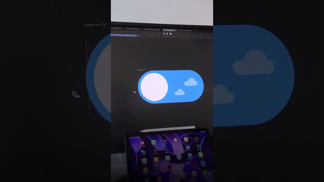 Day & night Toggle switch in @figma 🚀 #daynight #animation #toggleswitch
