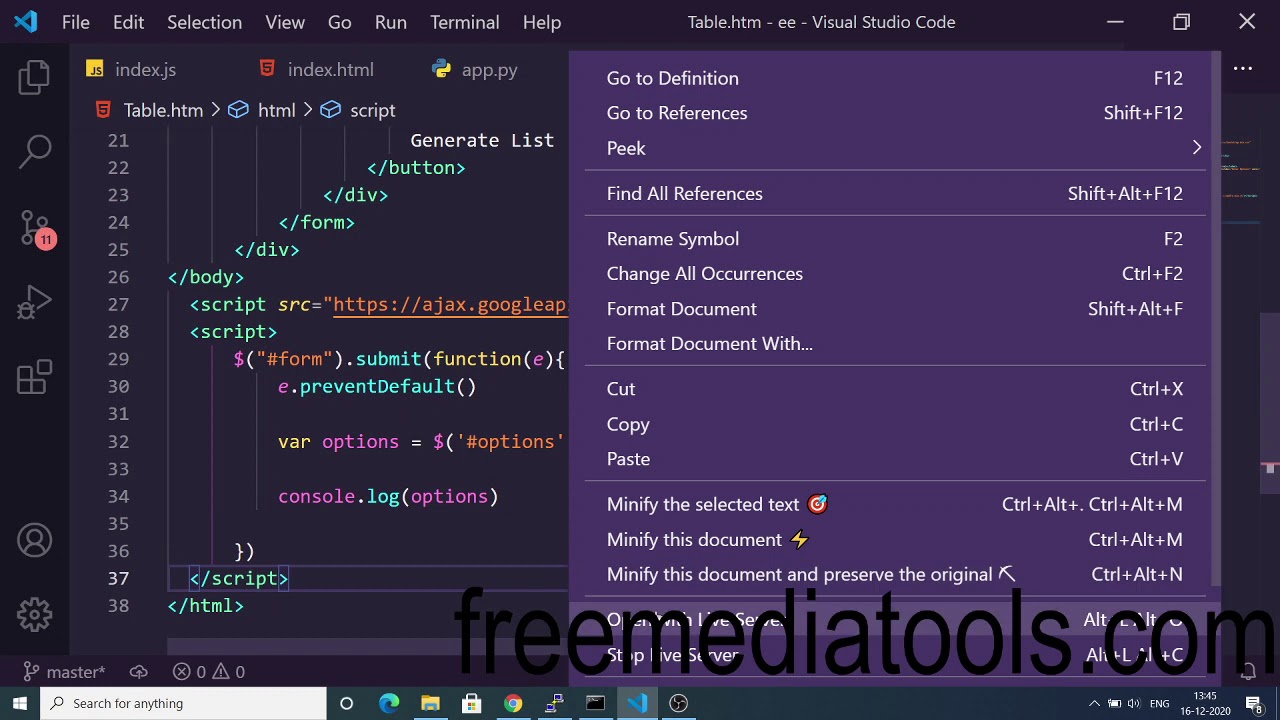 Build Select Option List DropDown Generator with HTML Source Code in Javascript Full Project