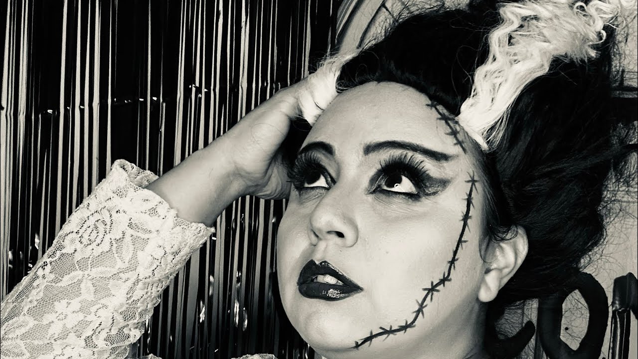 ⚡️ Bride of Frankenstein Makeup Tutorial | Classic Monster Beauty Reimagined 🧟‍♀️