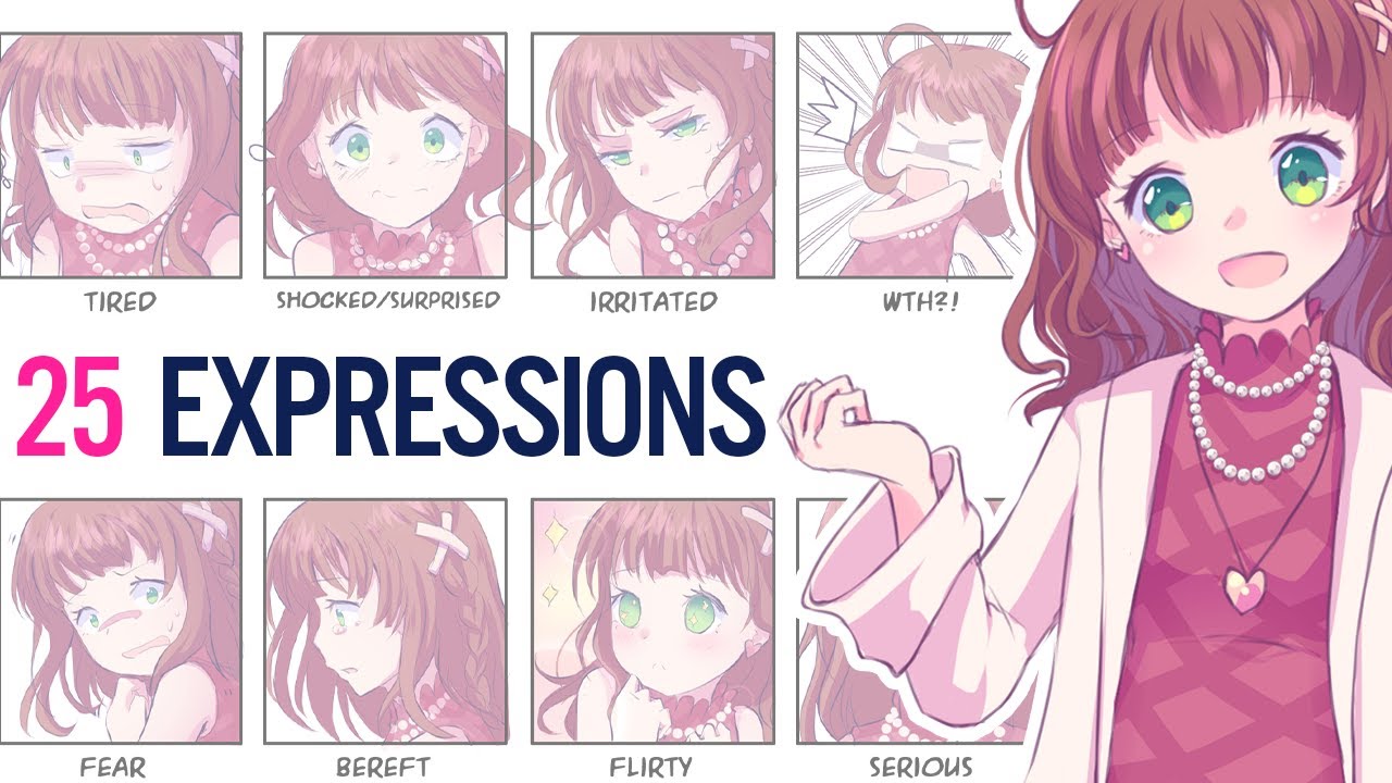 I drew 25 DIFFERENT emotions | 25 Expressions CHALLENGE