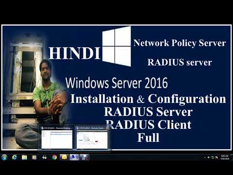 Installing & Configuring the Network Policy Server,RADIUS Server,RADIUS clients -Hindi