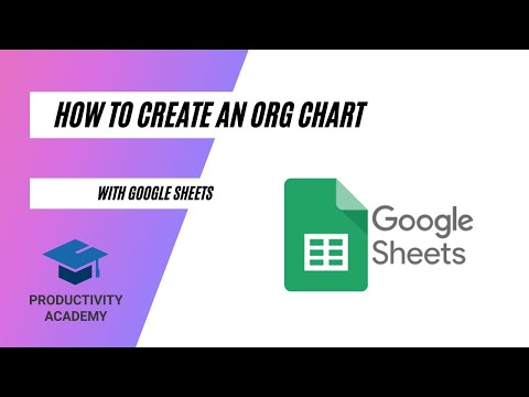 How To Create An Organization Chart With Google Sheets -… | Anna Batts ...