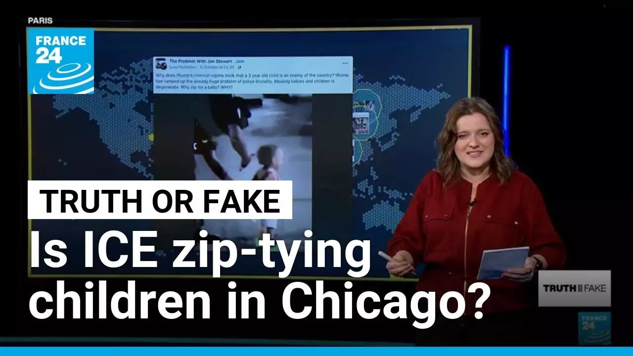 No, ICE agents did not zip-tie a toddler in Chicago • FRANCE 24 English