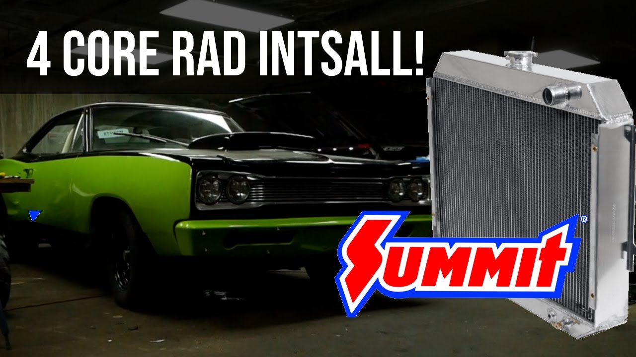 SUMMIT RACING ALUMINUM RADIATOR INSTALL
