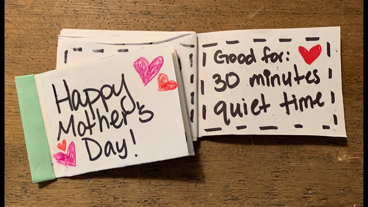 Mother's Day Coupon Book