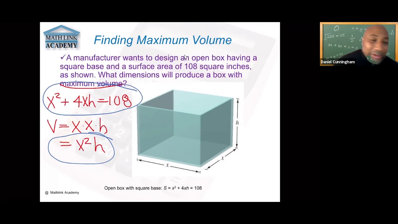 Optimization Problem (Maximum and Minimum Problem)