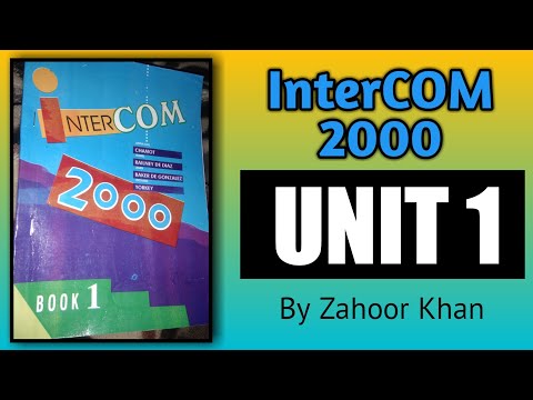 InterCOM 2000 Book 1 | Unit 1 | Complete Unit In Urdu and Hindi
