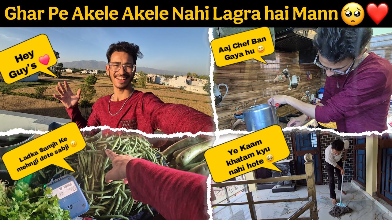 Ghar Pe Akele Akele Nahi Lagra mann 🥹 Ghar Sambhalna Asaan Nahi 🥵 || @NegiFamily 