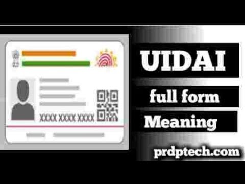 UIDAI ka full form // full form of UIDAI / UIDAI ka full form kya hota hai // #shorts