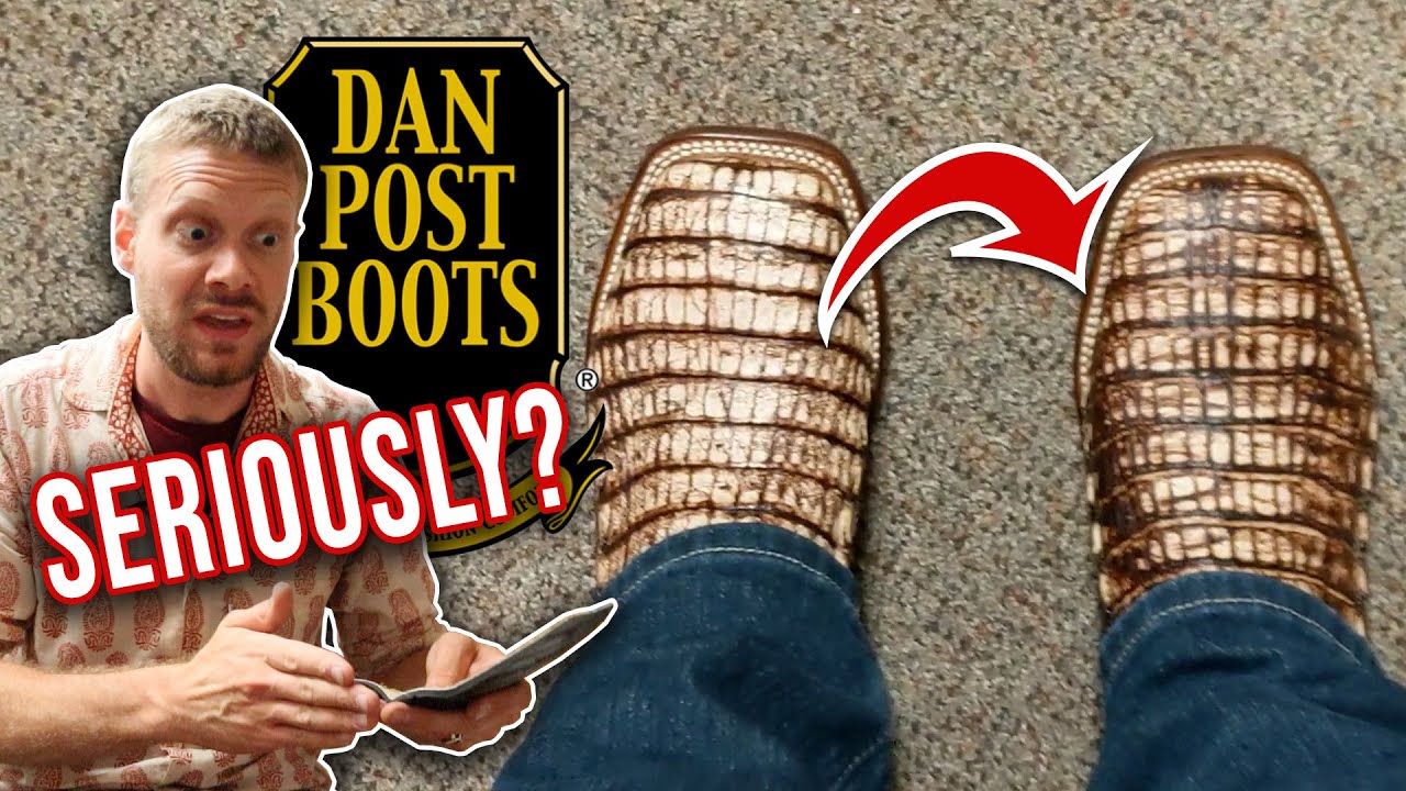 What's wrong with these Kingsly caiman Dan Post boots?