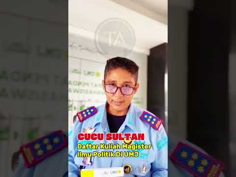 CUCU SULTAN FIRDAUS OIWOBO DAFTAR KULIAH MAGISTER ILMU POLITIK DI UMJ #shorts #shortsfeed