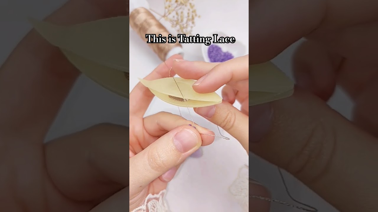 Learn tatting lace with me 📚 #tatting
