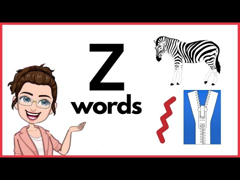 WORDS THAT START WITH LETTER Zz | 'Z' Words | Phonics | Initial Sounds | LEARN LETTER Zz