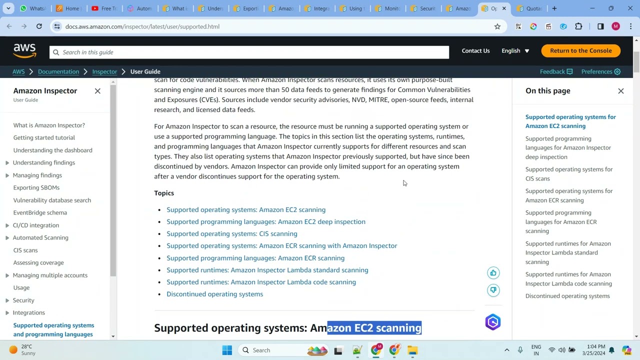 Amazon Inspector- How to Enable and Detect Thread - Part-39