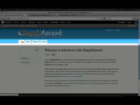 72. How to change view menu settings and add a header (a Drupal how-to)